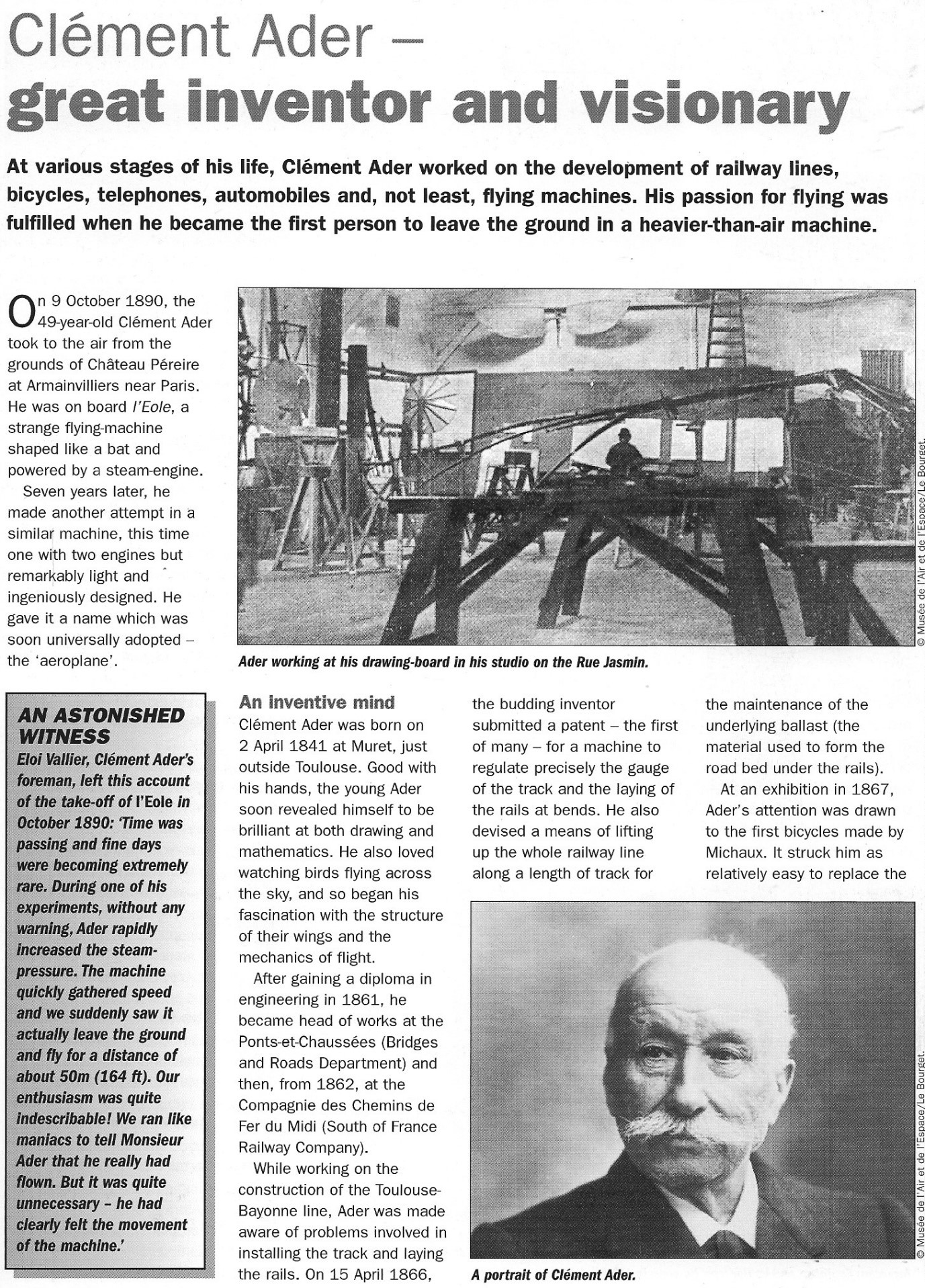 Clement Ader Article – All Aero