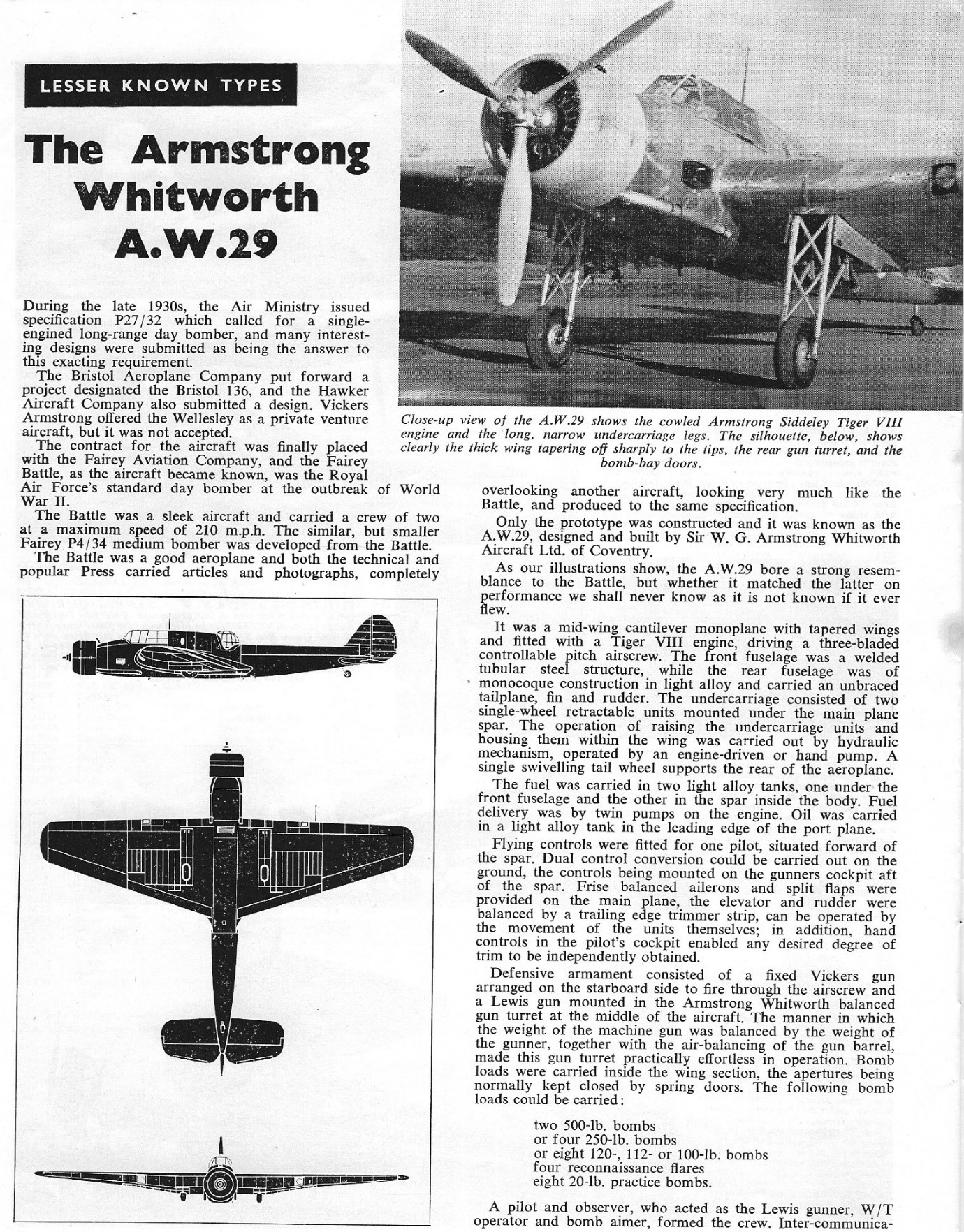 Armstrong Whitworth AW.29 Article – All Aero