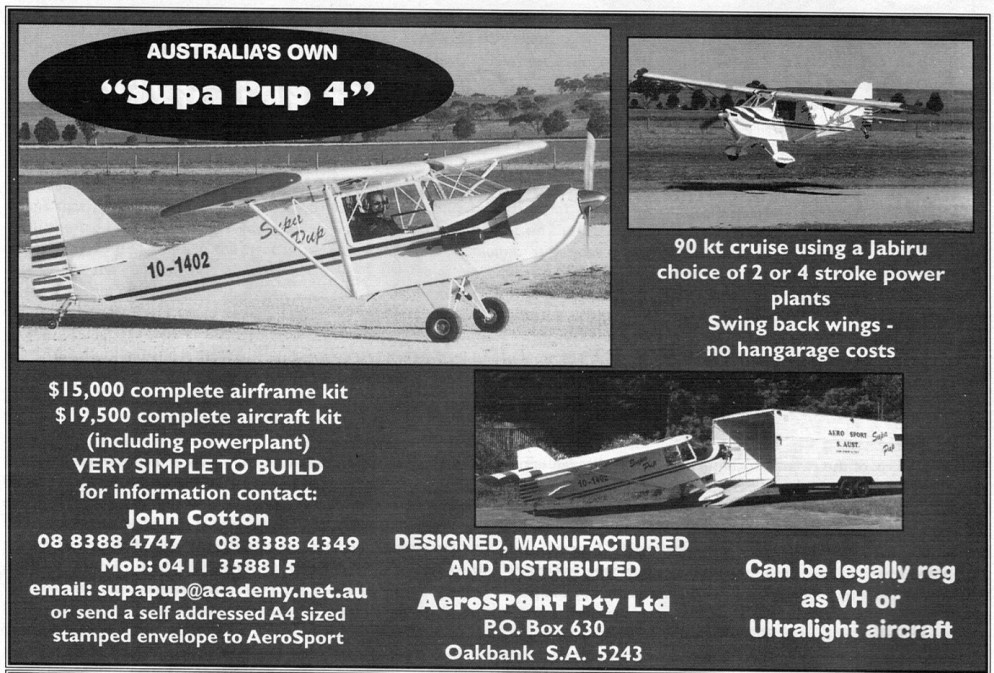 Aerosport / Aeropup SupaPup – All Aero
