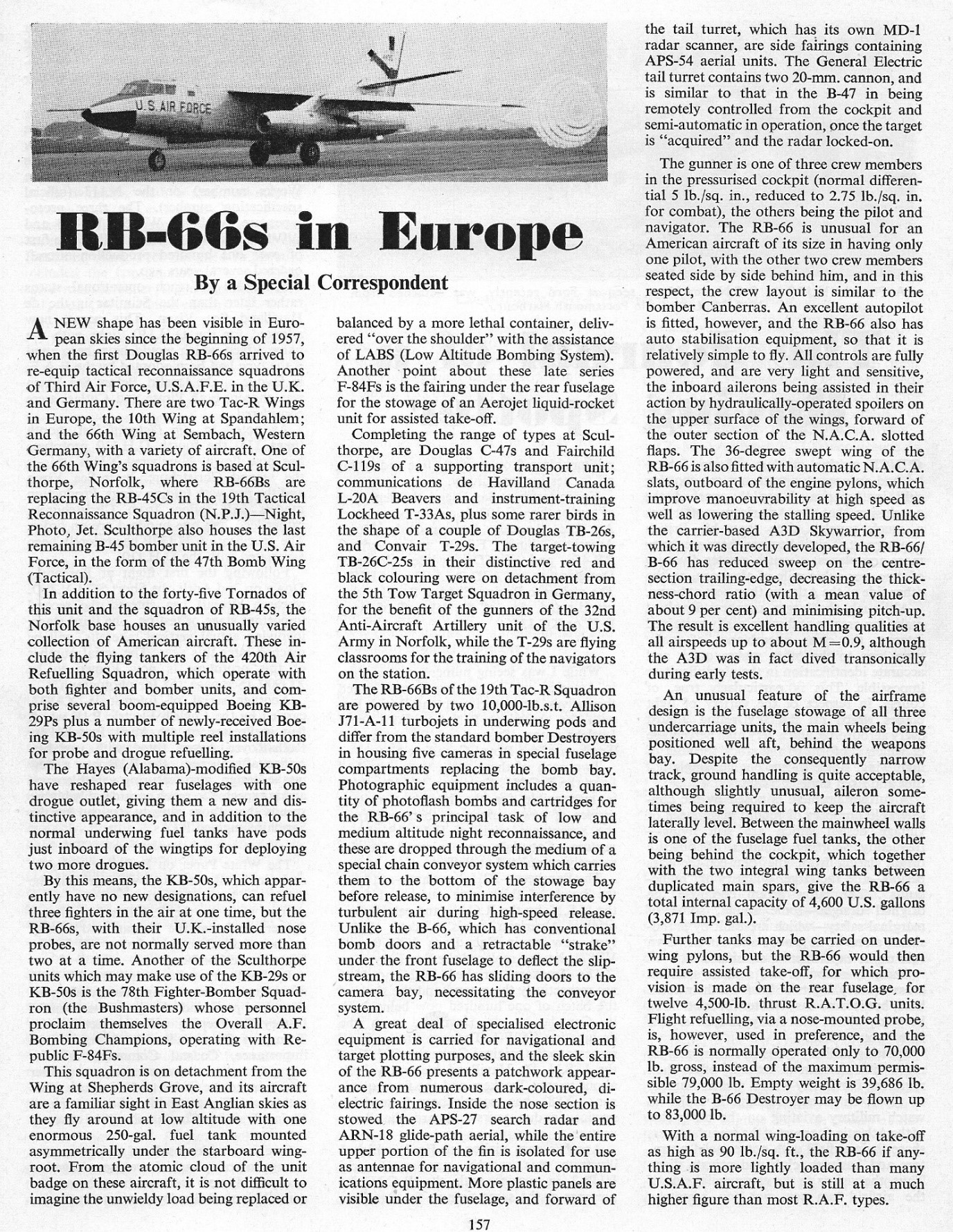 Douglas RB-66s in Europe Article – All Aero