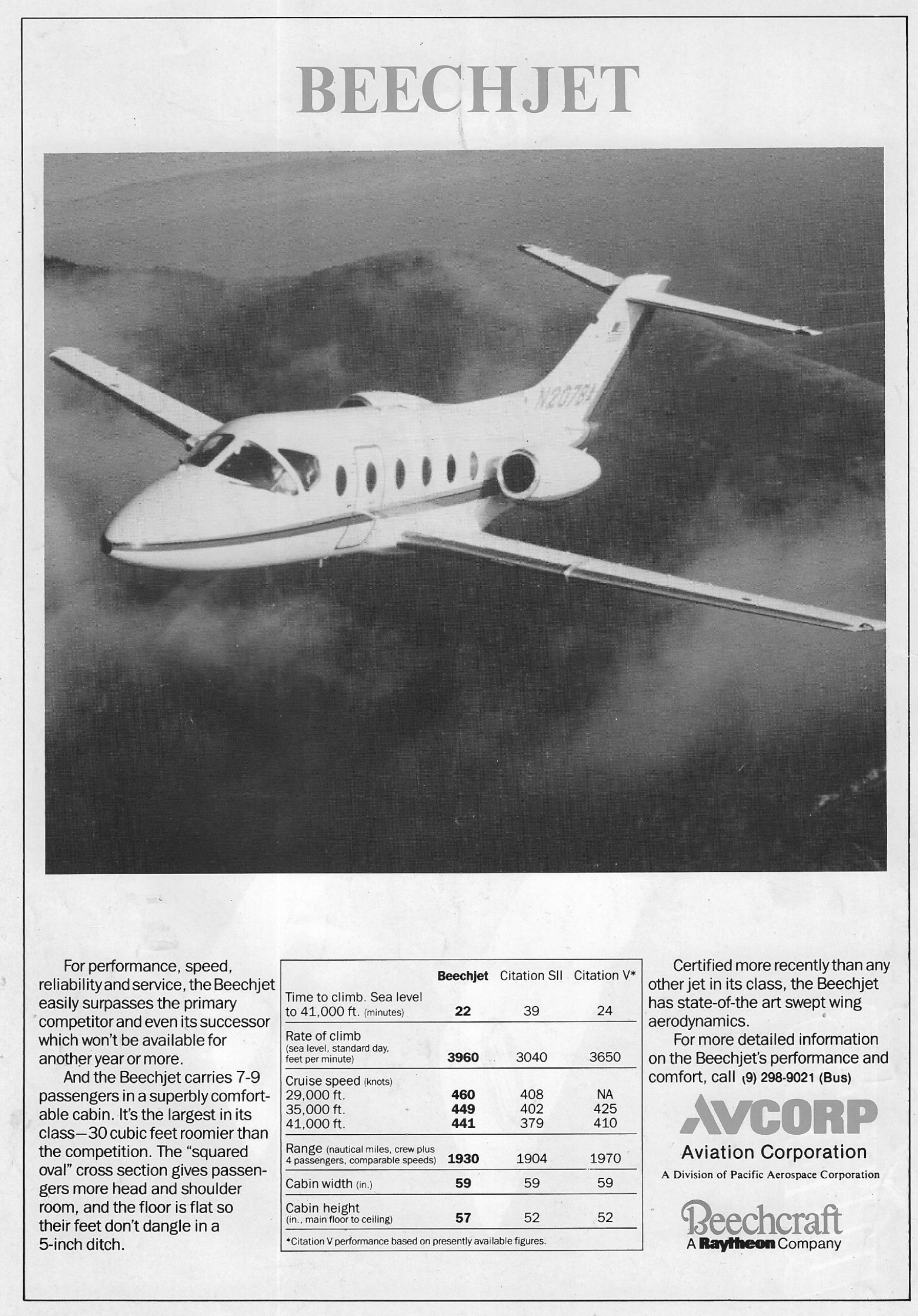 Beechjet 400 / Hawker 400 / T-1A Jayhawk / Mitsubishi MU-300 Diamond ...