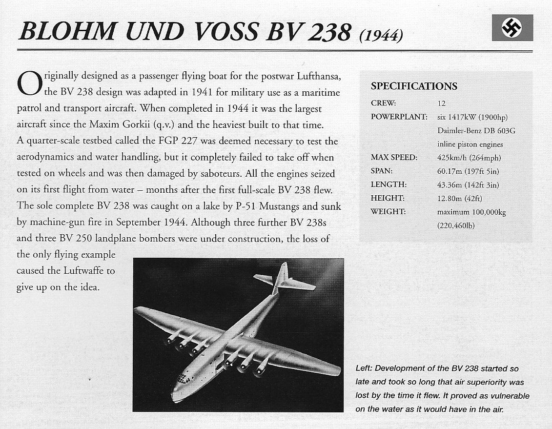 Blohm & Voss BV.238 Gallery – All Aero