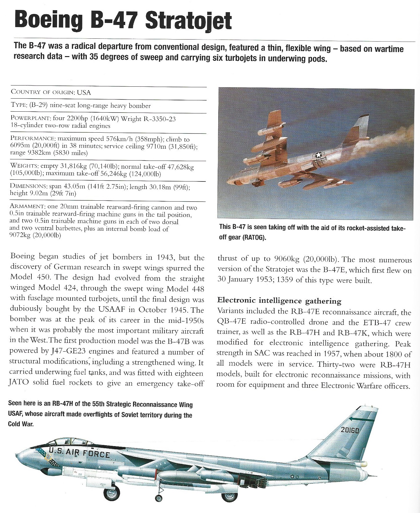 Boeing B-47 Stratojet Article – All Aero