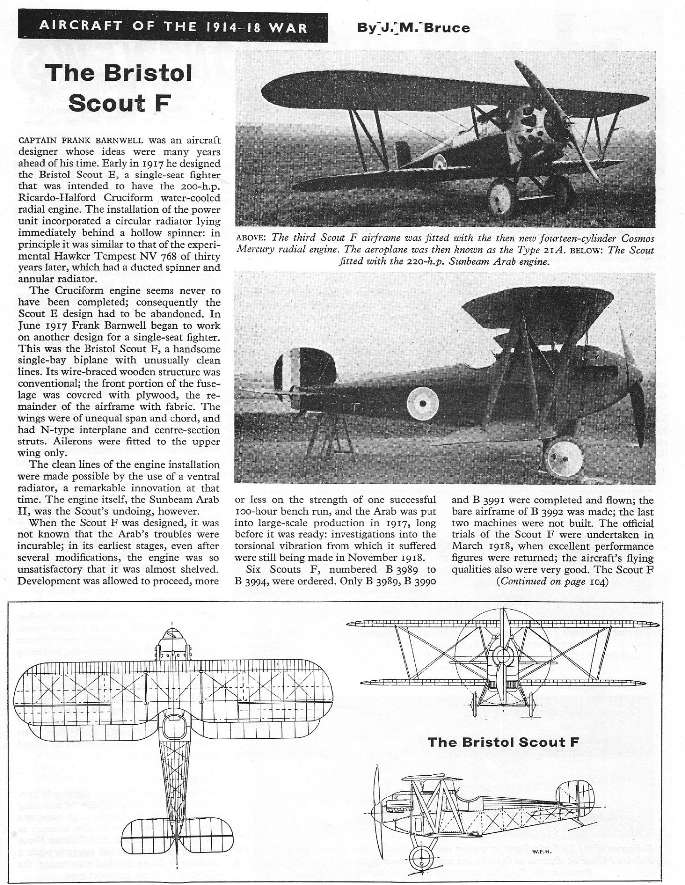 Bristol Scout F Article – All Aero