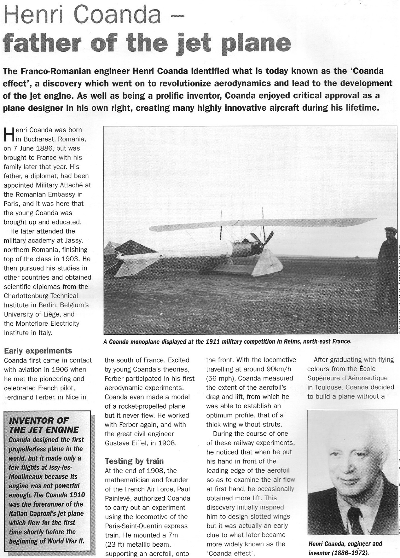 Henri Coanda Article – All Aero