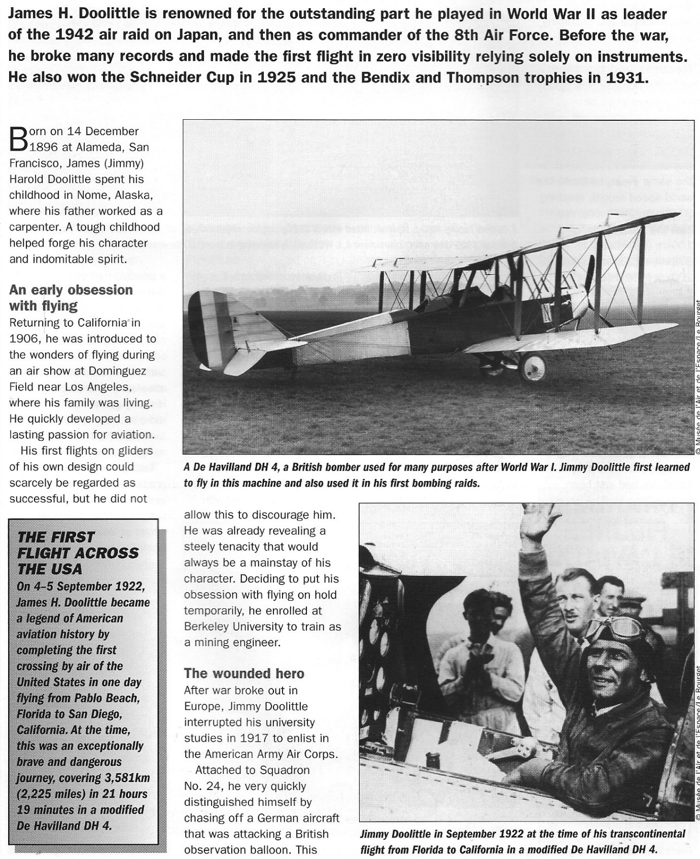 Dolittle, James H. – Racer / Military Pilot – All Aero
