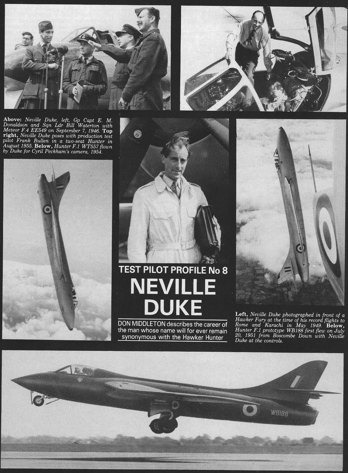 Duke, Neville – Test pilot – All Aero