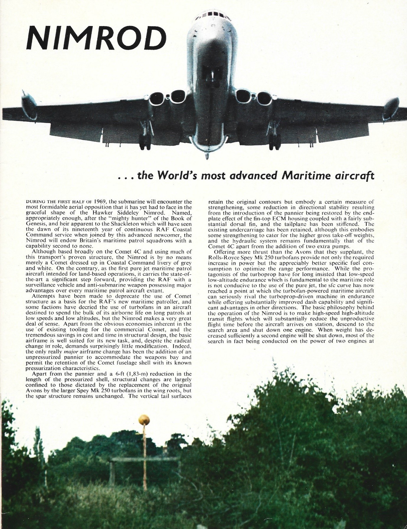 DH Nimrod Article October 1967 – All Aero
