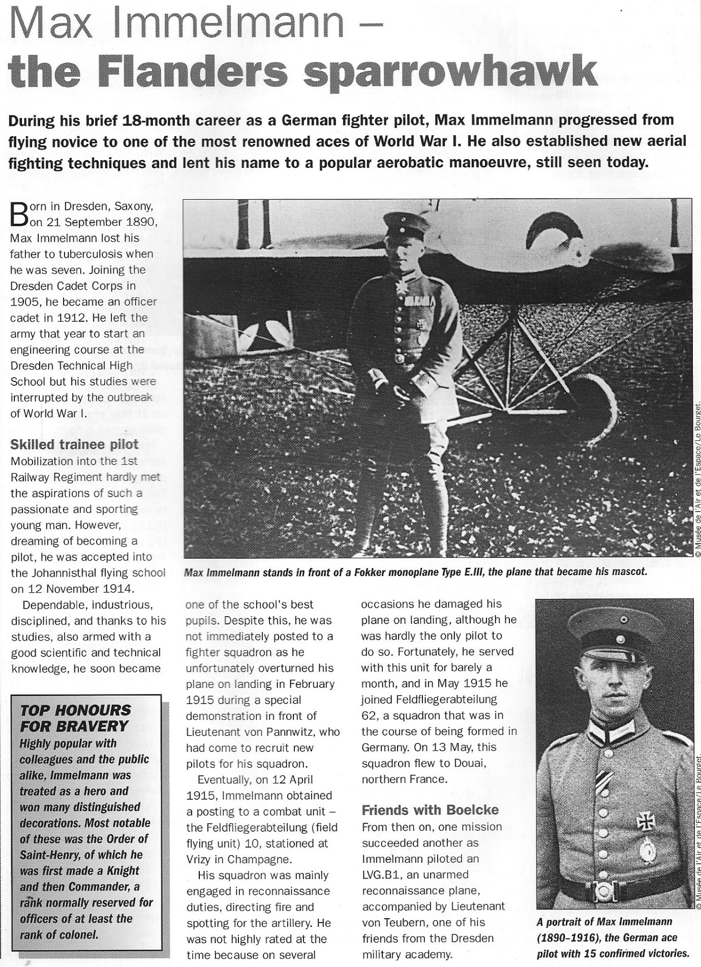 Max Immelmann Article – All Aero