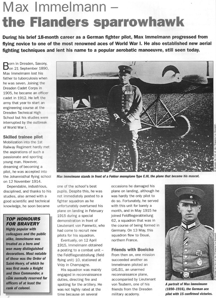 Max Immelmann Article – All Aero