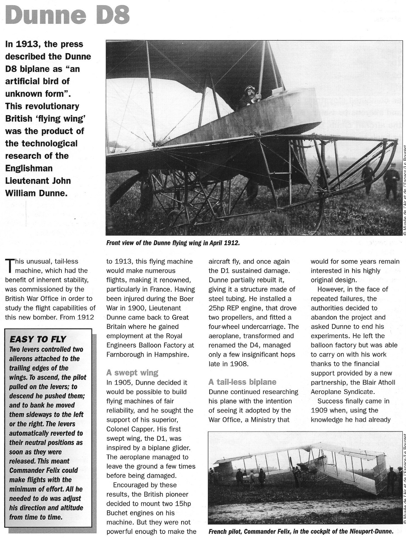 Dunne D8 Article – All Aero