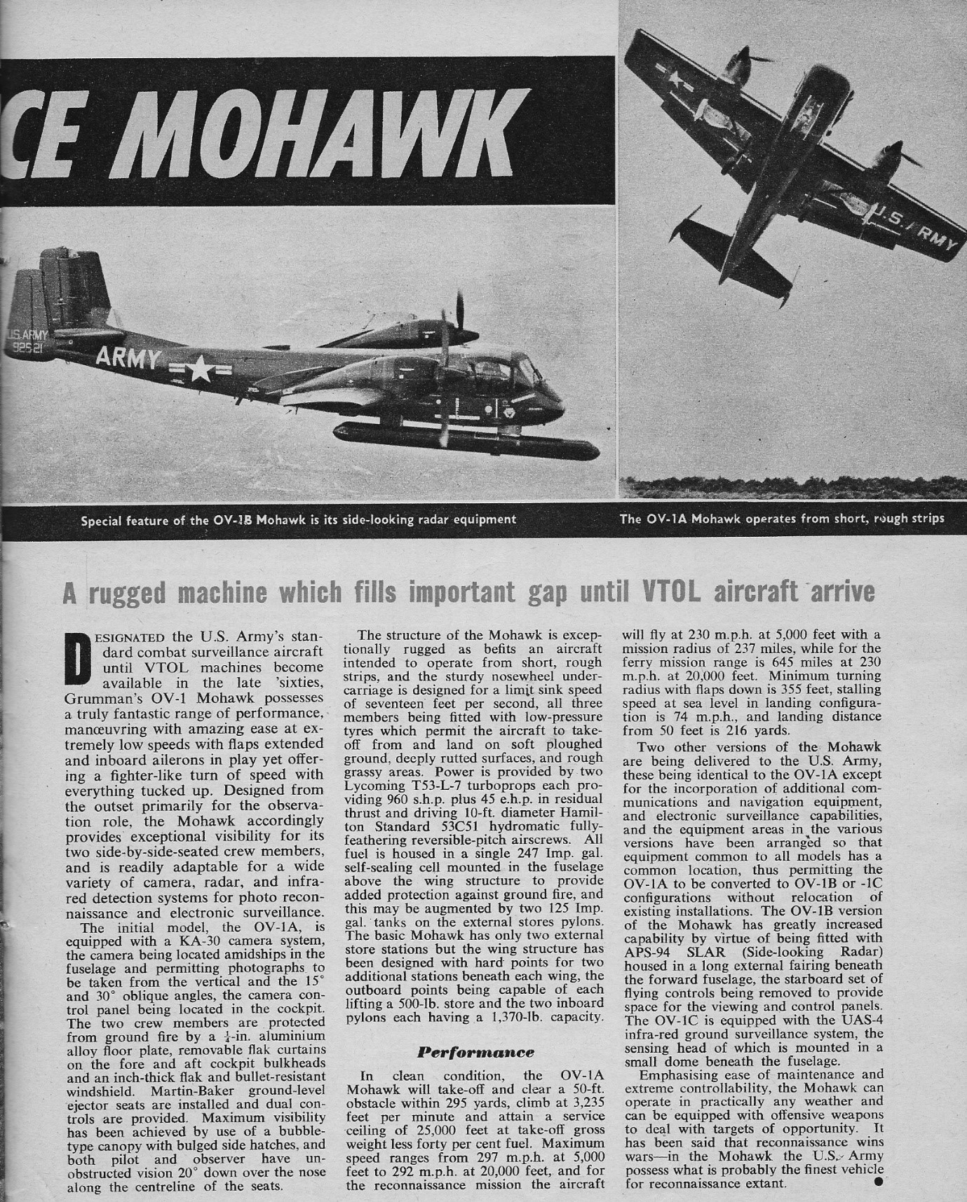 Grumman OV-1 Mohawk Article – All Aero