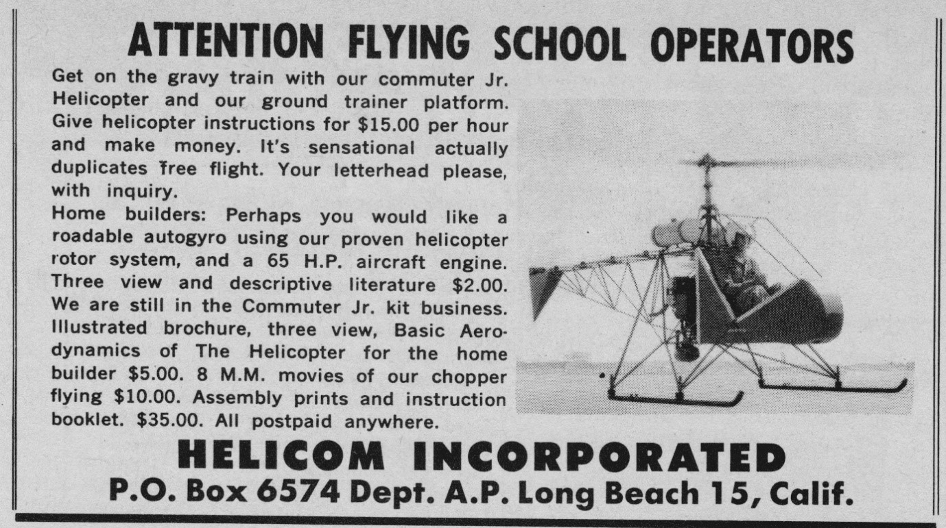 Helicom H-1 Commuter Junior – All Aero