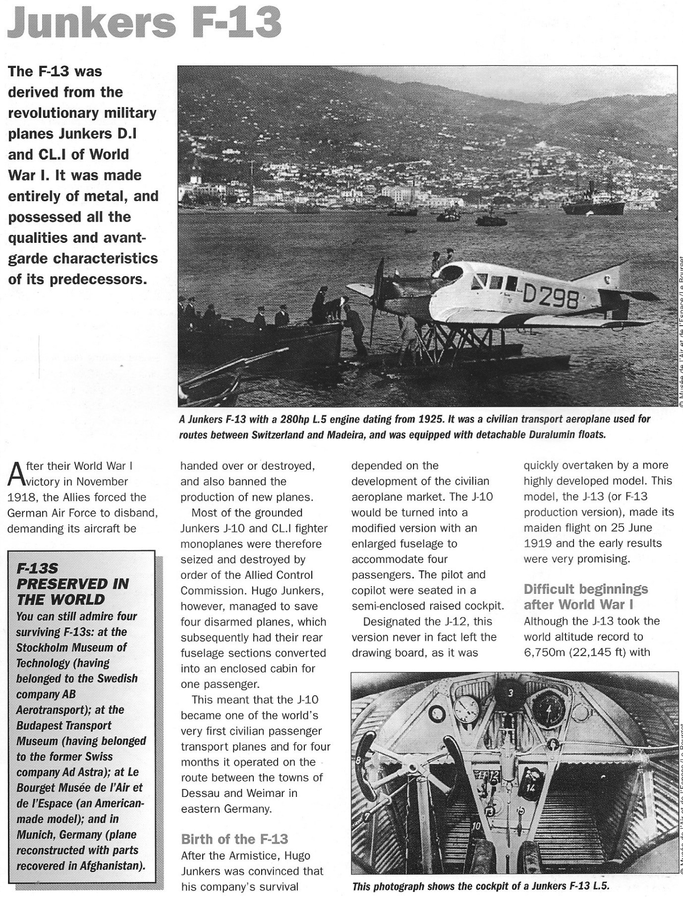 Junkers F.13 Article – All Aero