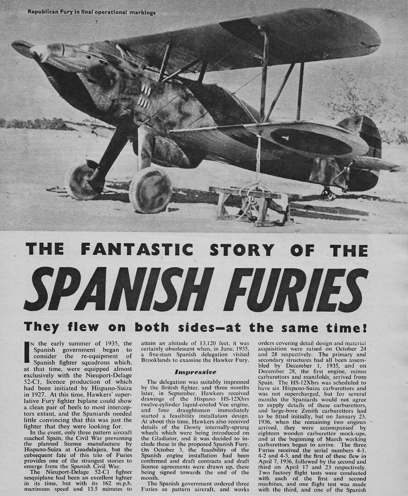 Spanish Fury I Article – All Aero