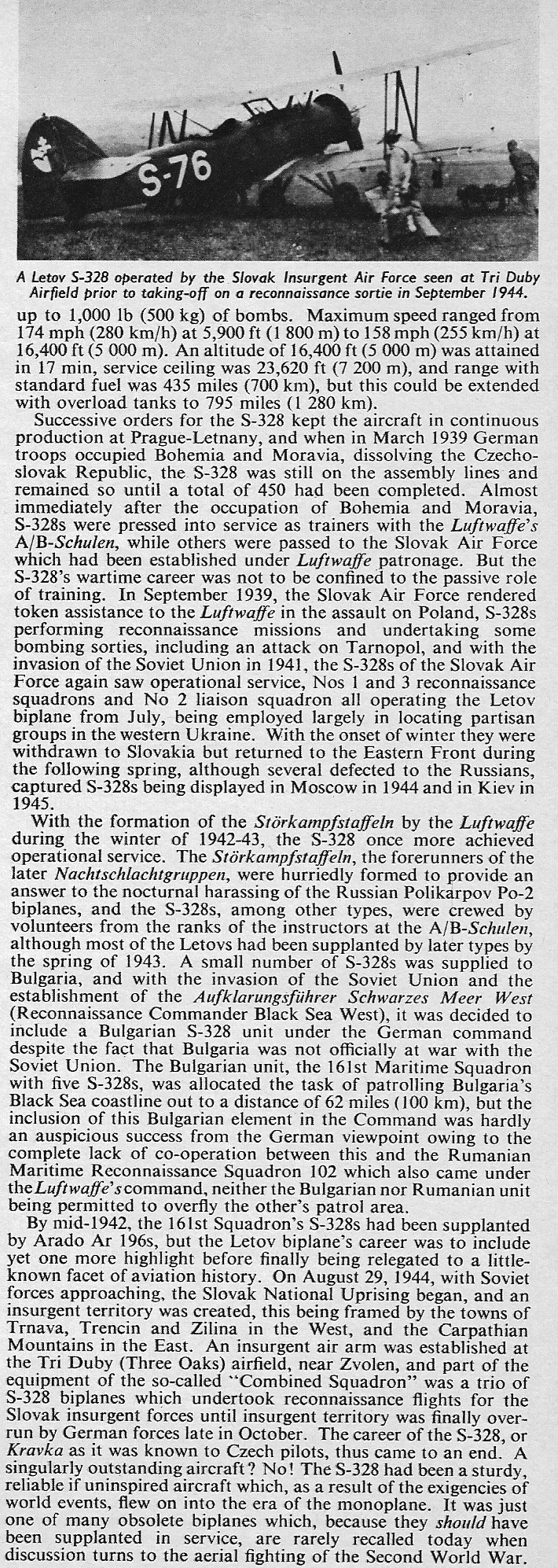 Letov S.328 Article – All Aero