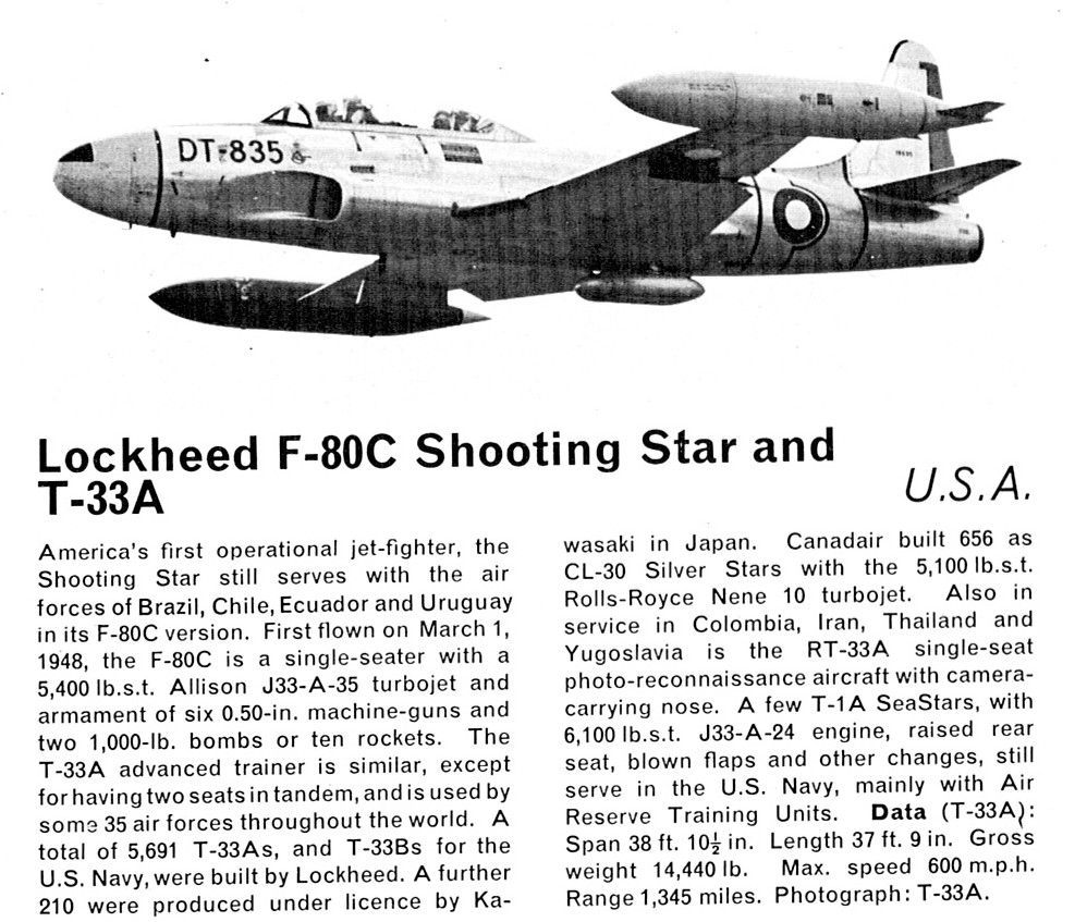 Lockheed F-80 Shooting Star Article – All Aero