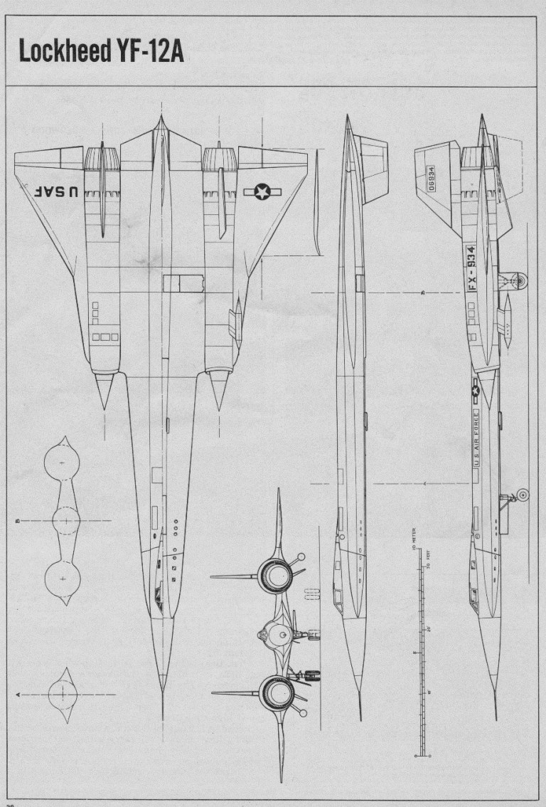 Lockheed A-11 / A-12 / YF-12 / SR-71 Blackbird – All Aero