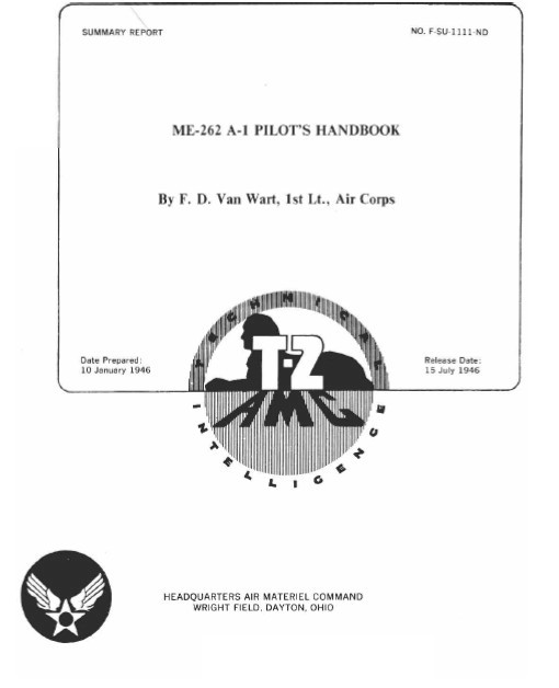 Me 262 Pilot notes – All Aero