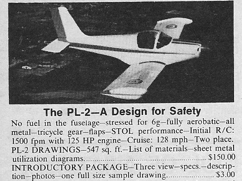 Pazmany PL-2 Gallery – All Aero