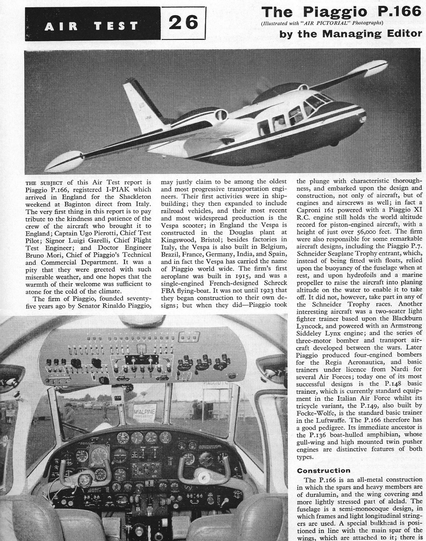 Piaggio P.166 Air Test – All Aero