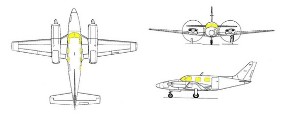 Piper PA-31 Navajo / Chieftain / Embraer EMB-820 / Schafer Comanchero ...