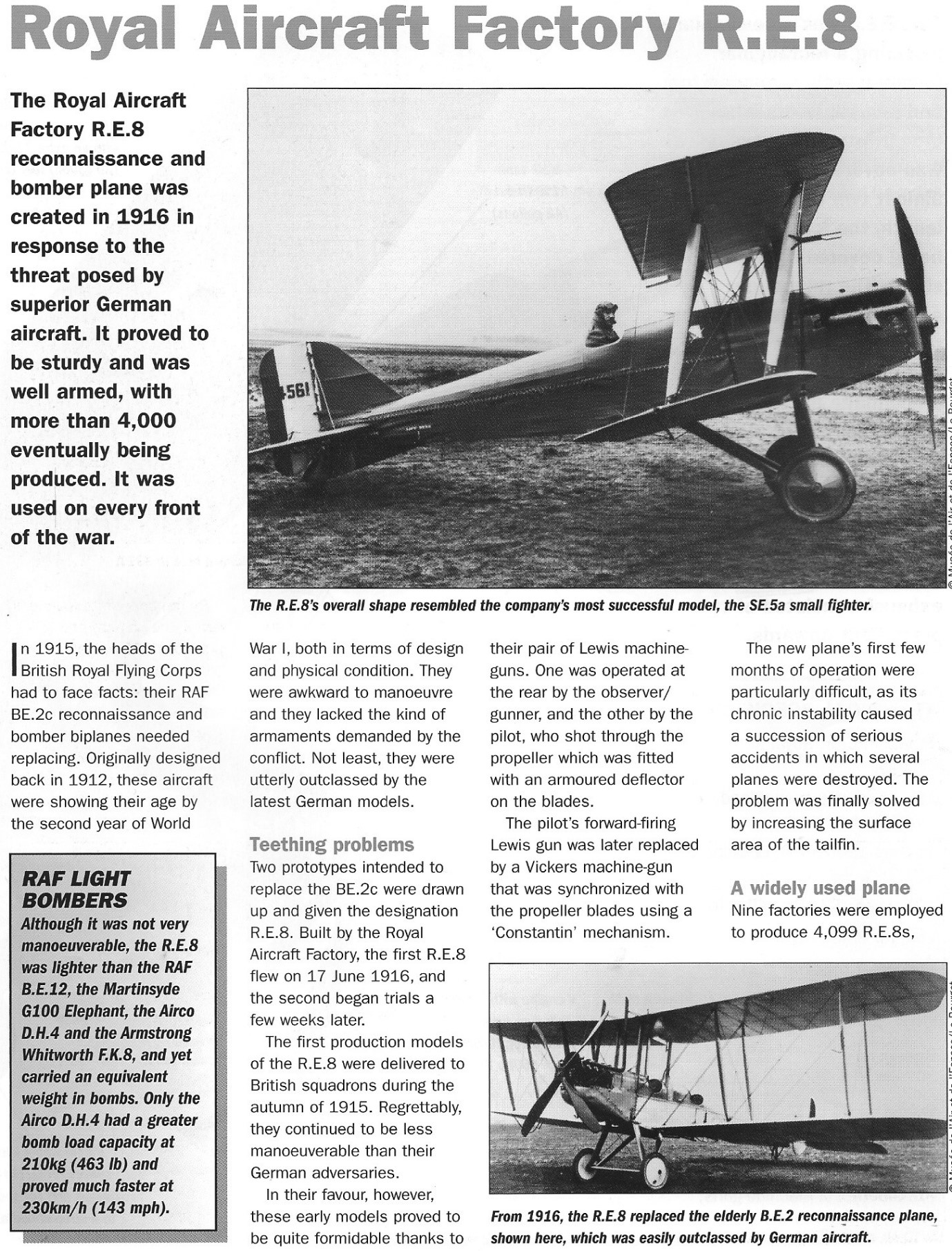 RAF RE.8 Article – All Aero