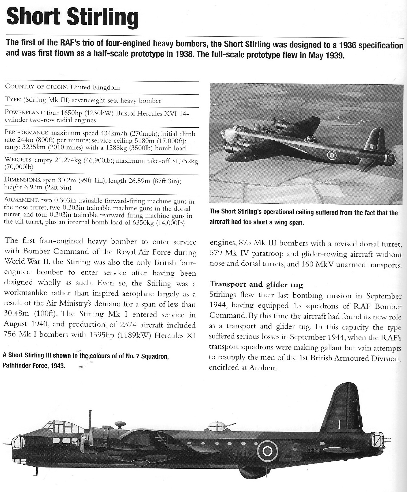Short Stirling Article – All Aero