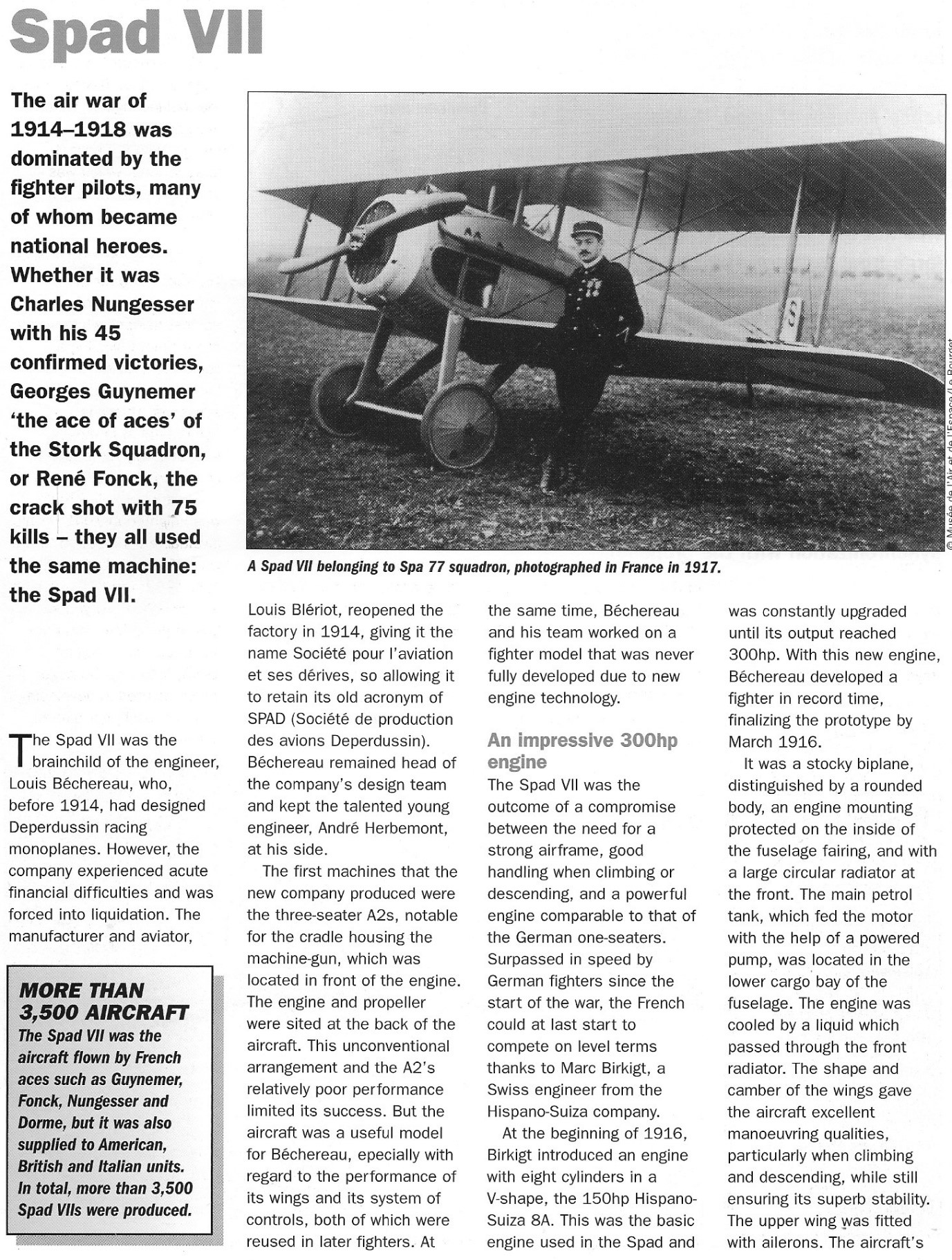SPAD VII Article – All Aero