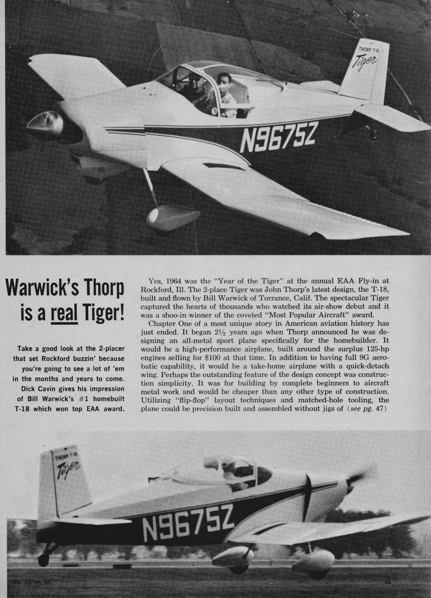 Thorpe T-18 Tiger Article – All Aero