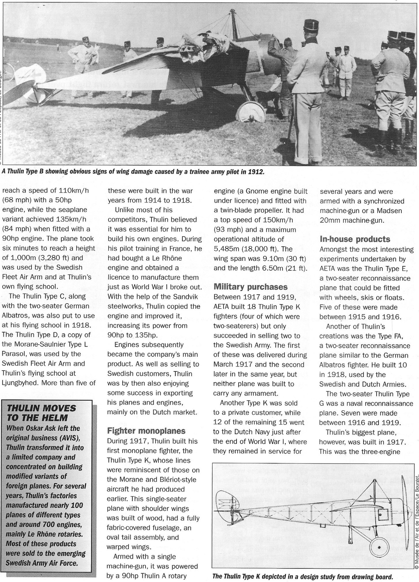 Enoch Thulin Article – All Aero