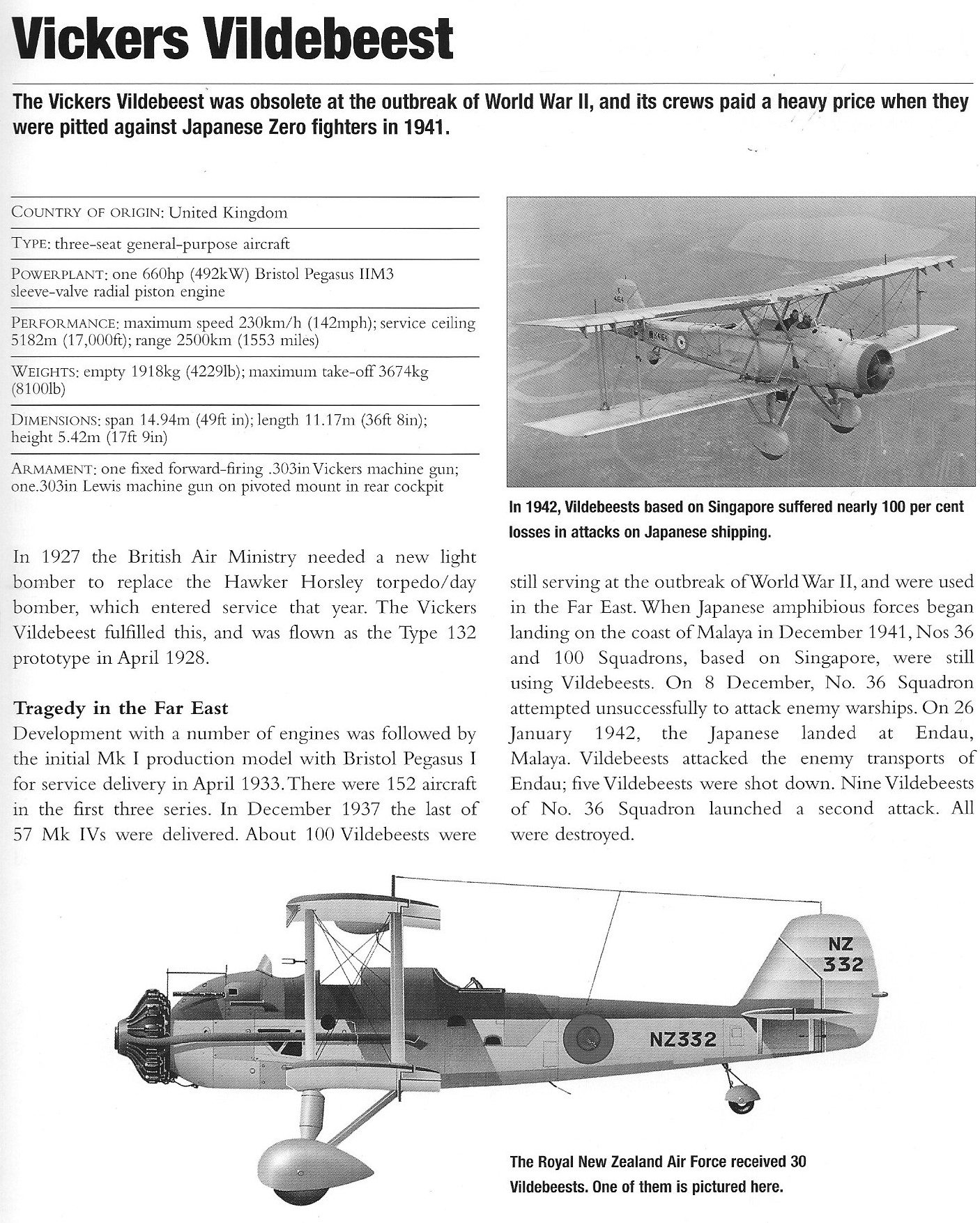 Vickers Vildebeeste Article – All Aero