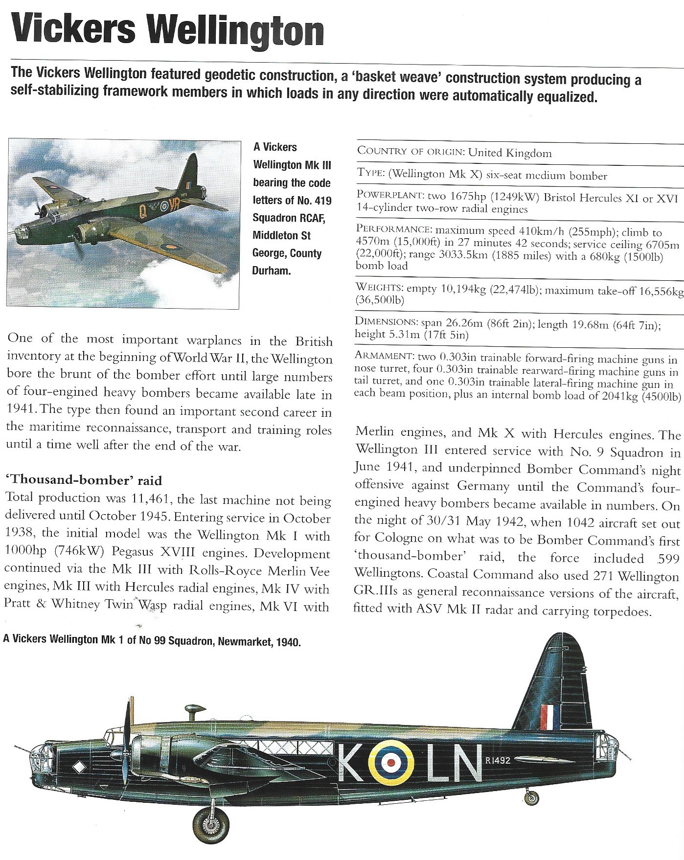 Vickers Wellington Article – All Aero