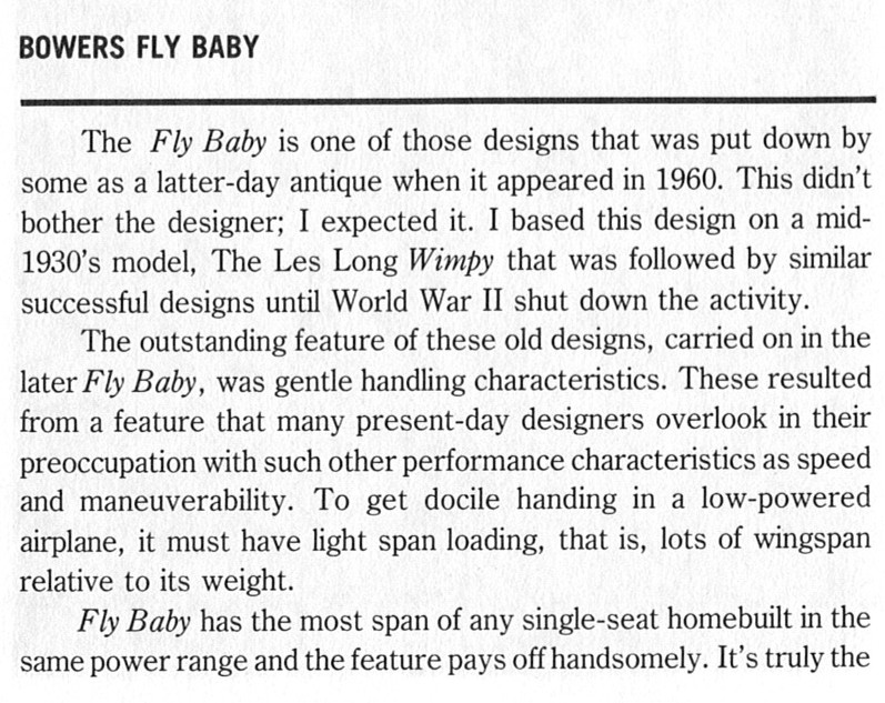 Bowers Fly Baby 1-A Article – All Aero