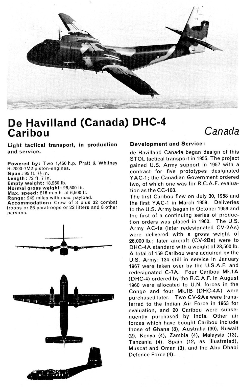 de Havilland Canada DHC-4 Caribou Article – All Aero