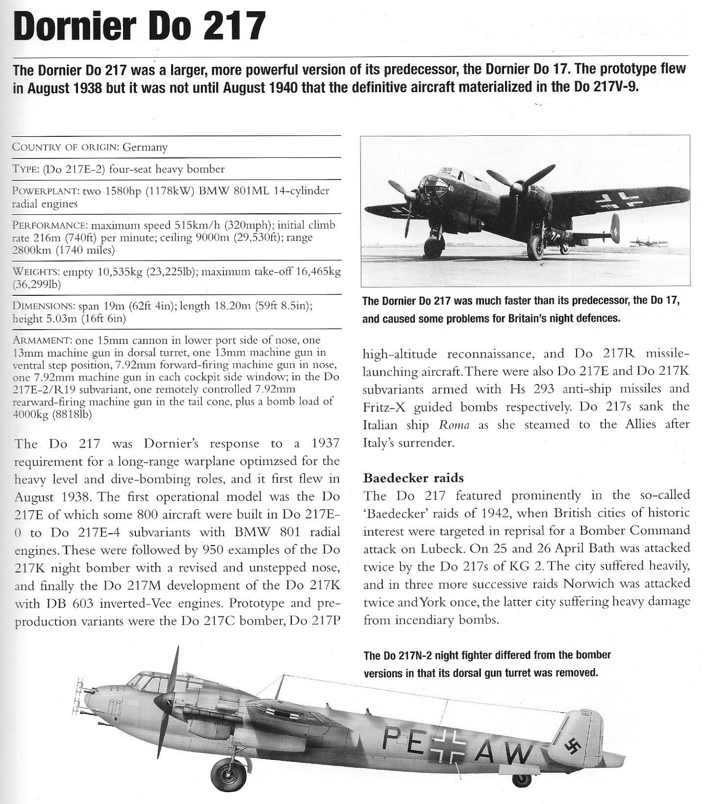 Dornier Do-217 Article – All Aero