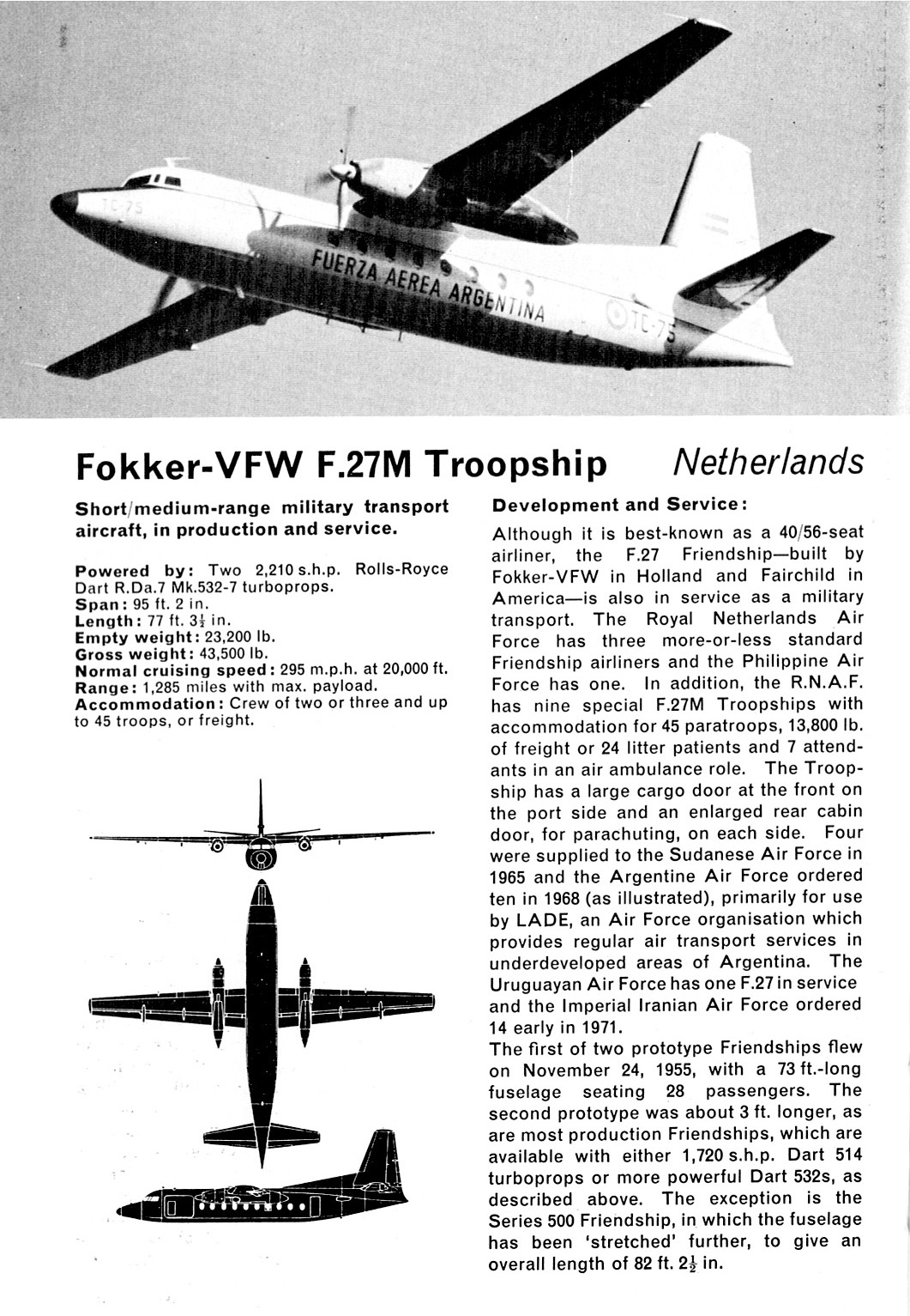 Fokker F-27 Friendship Article – All Aero