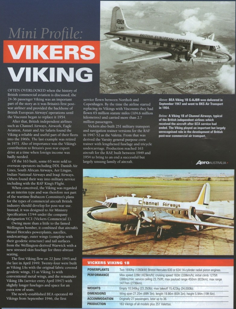 Vickers 610 Viking Article – All Aero