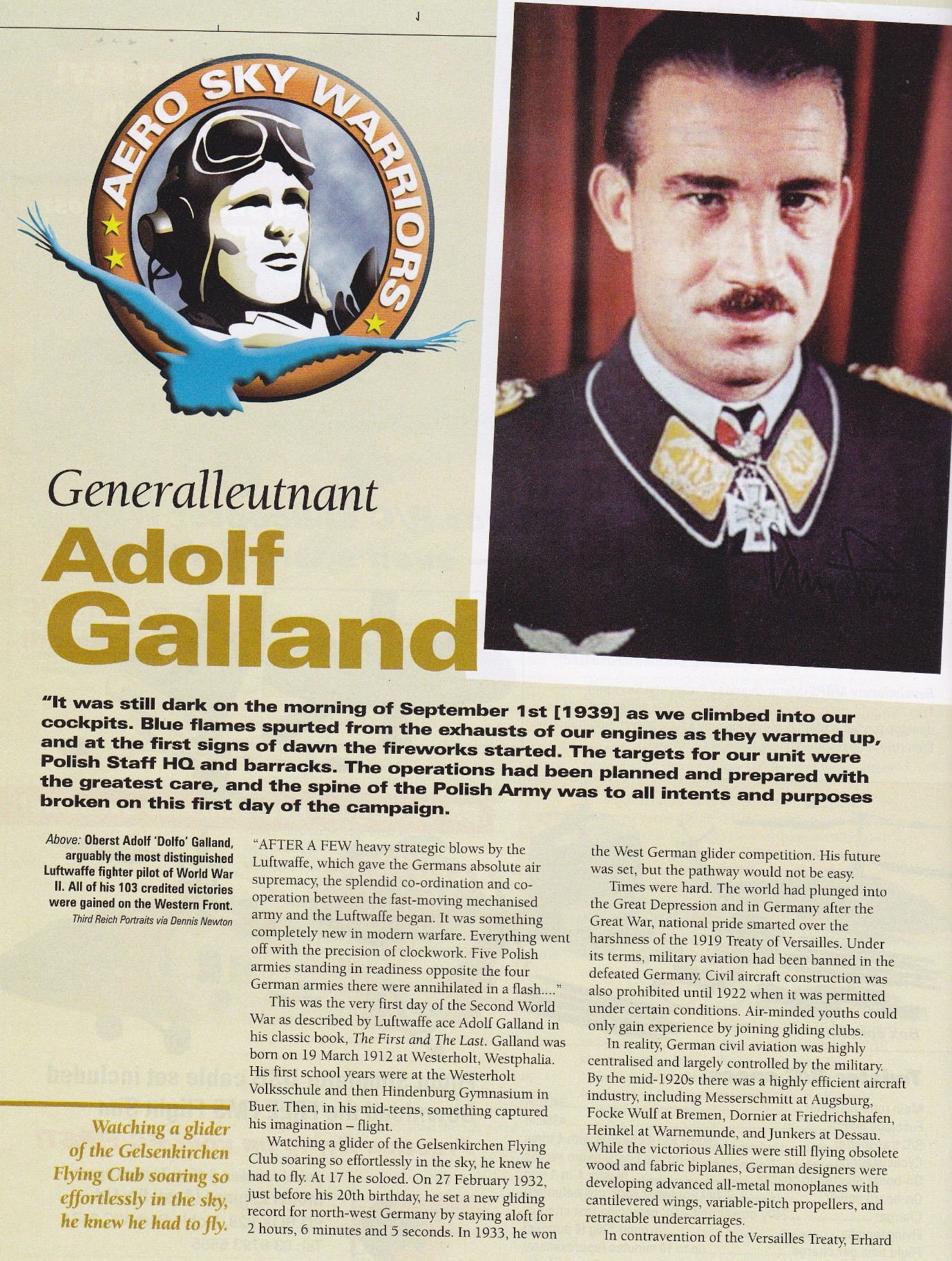 Adolf Galland Article – All Aero