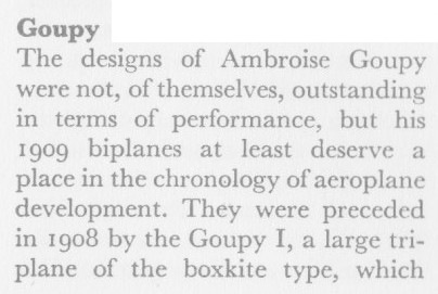 Goupy Article – All Aero