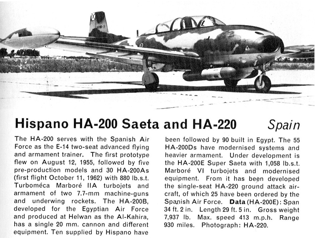 Hispano HA-200 Saeta Article – All Aero