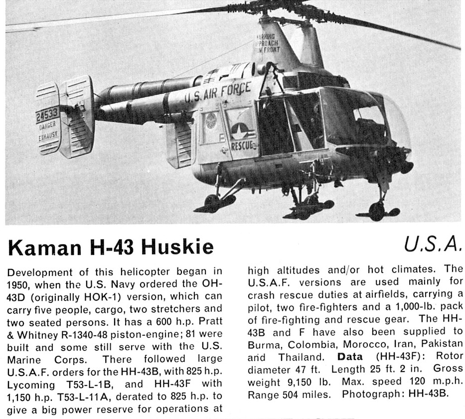 Kaman H-43 Huskie Article – All Aero