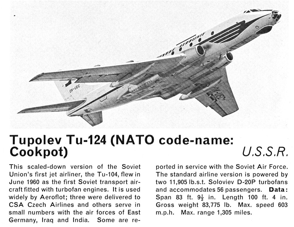 Tupolev Tu-124 Article – All Aero
