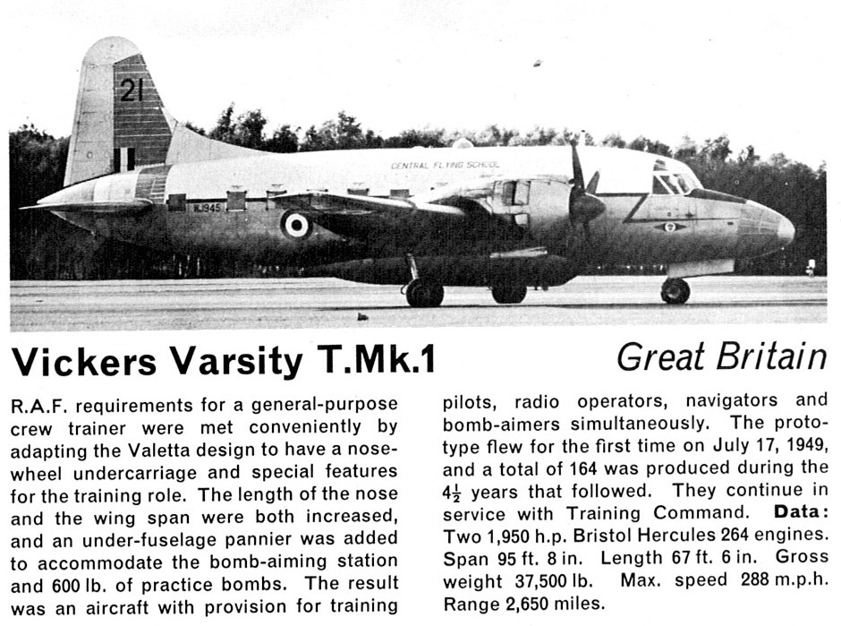 Vickers Varsity Article – All Aero