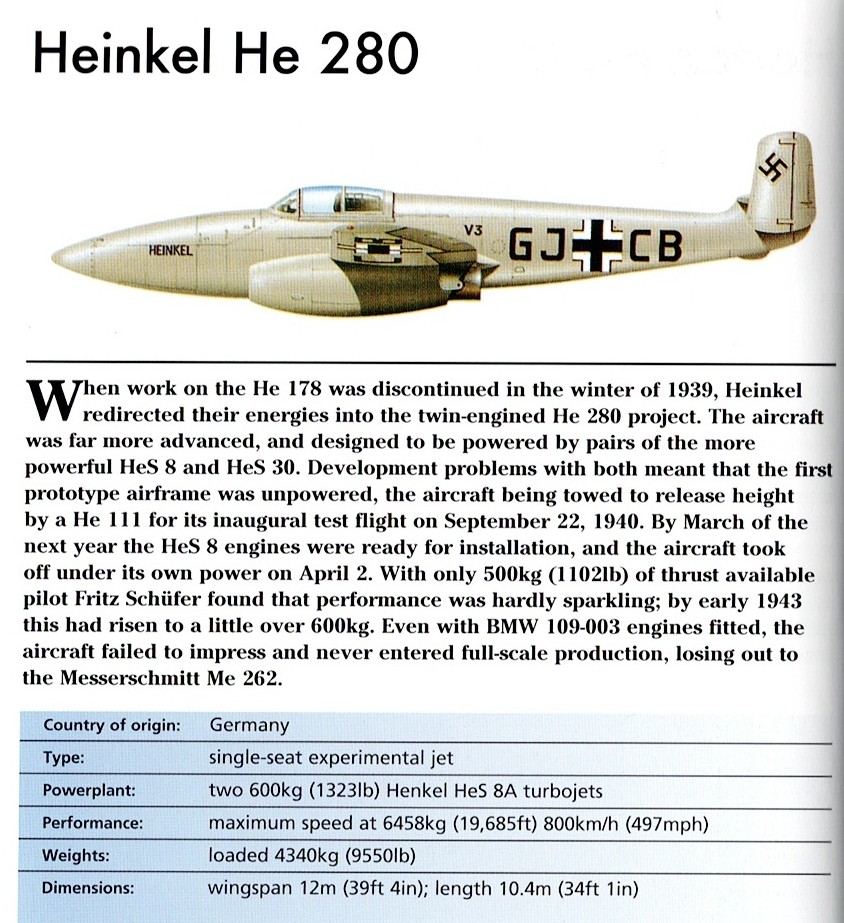 Heinkel He 280 Article – All Aero