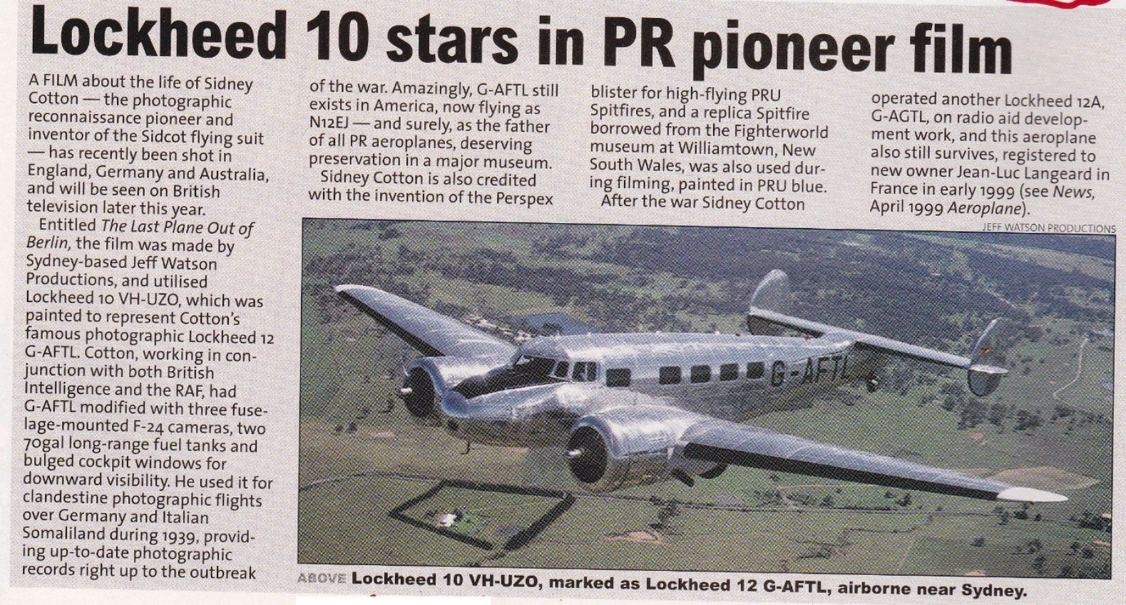 Lockheed 10 Electra Article – All Aero