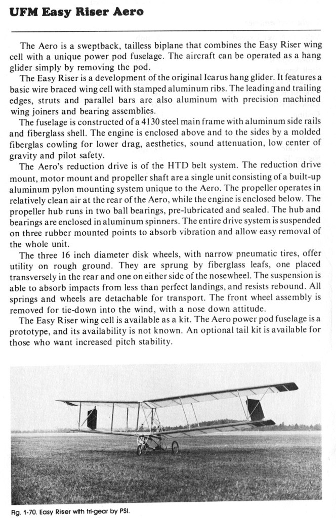 UFM Easy Riser Article – All Aero