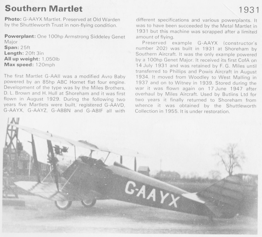 Southern Aircraft Martlet Article – All Aero