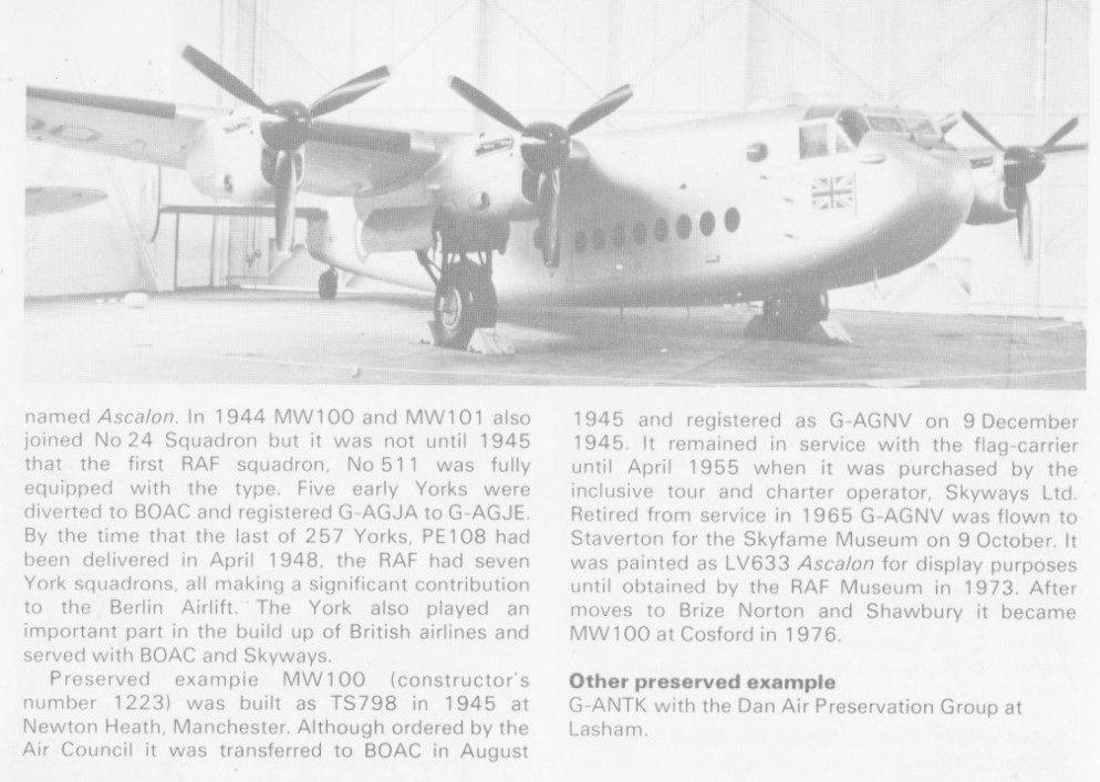 Avro 685 York Article – All Aero