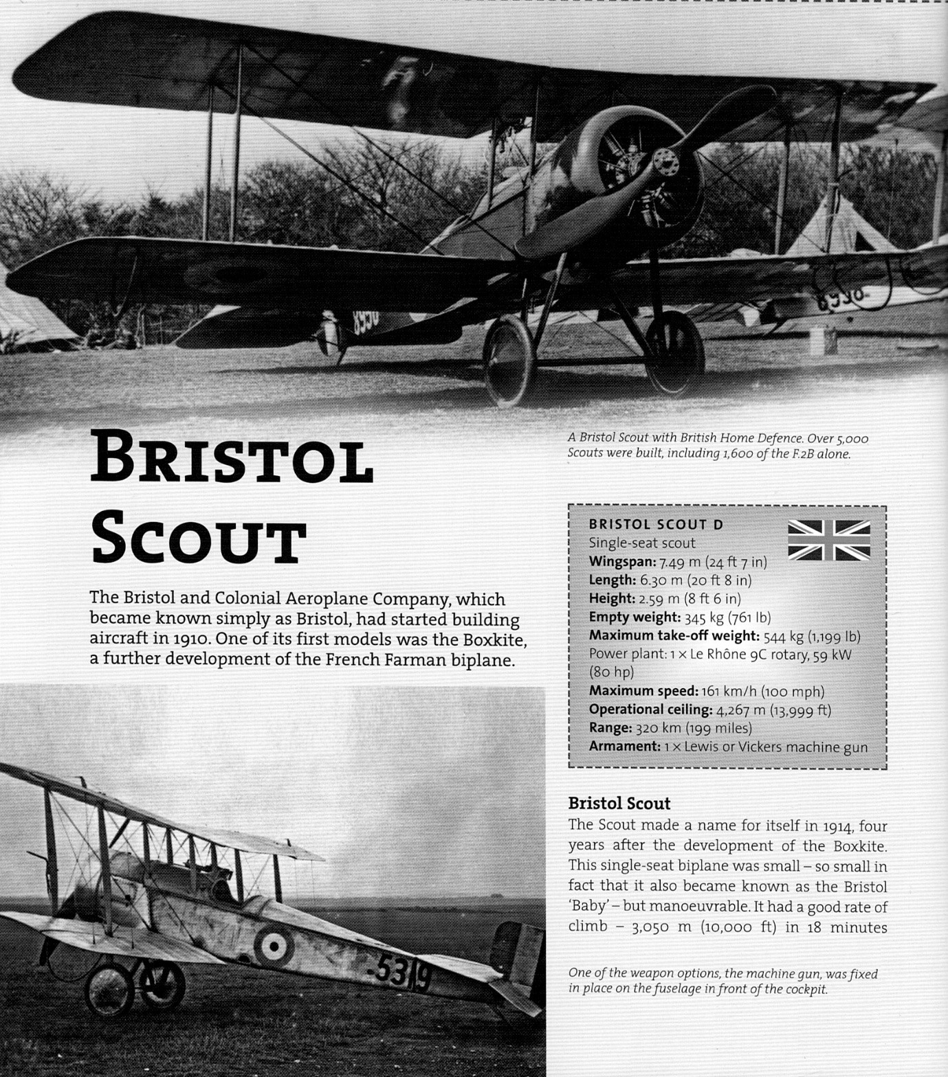 Bristol Scout A / B / C / D Article – All Aero